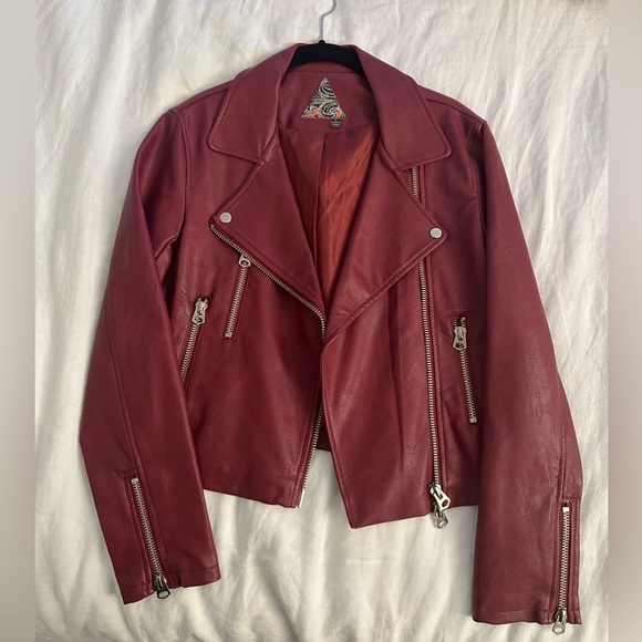 S8 Signiture Eight | Jackets & Coats | S8 Signature Eight Red Vegan ...